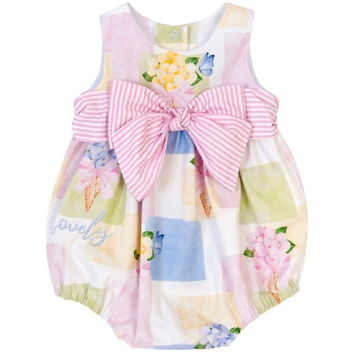 BALLOON CHIC -Flower Cone Romper - Pink – Bluebells Boutique