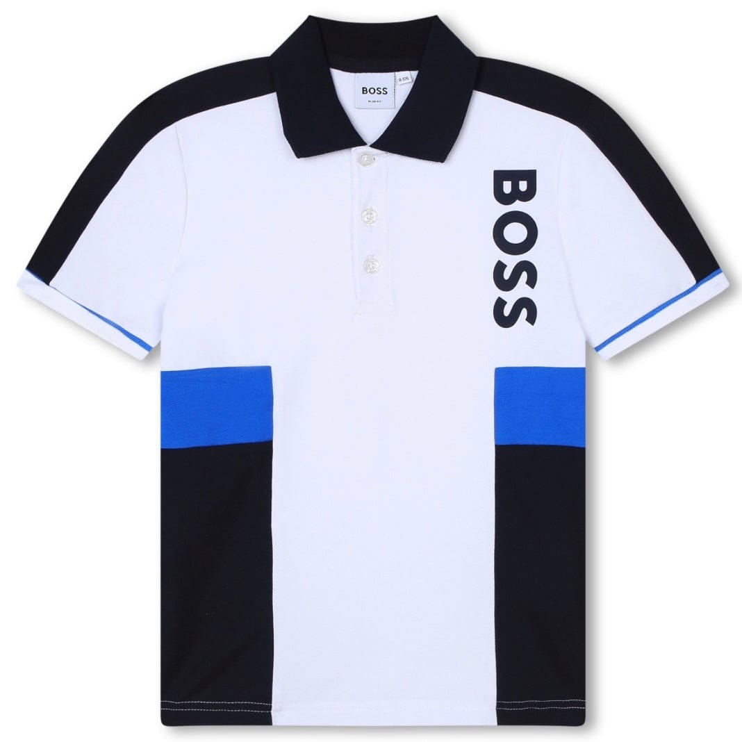 BOSS - Polo Shirt - White – Bluebells Boutique
