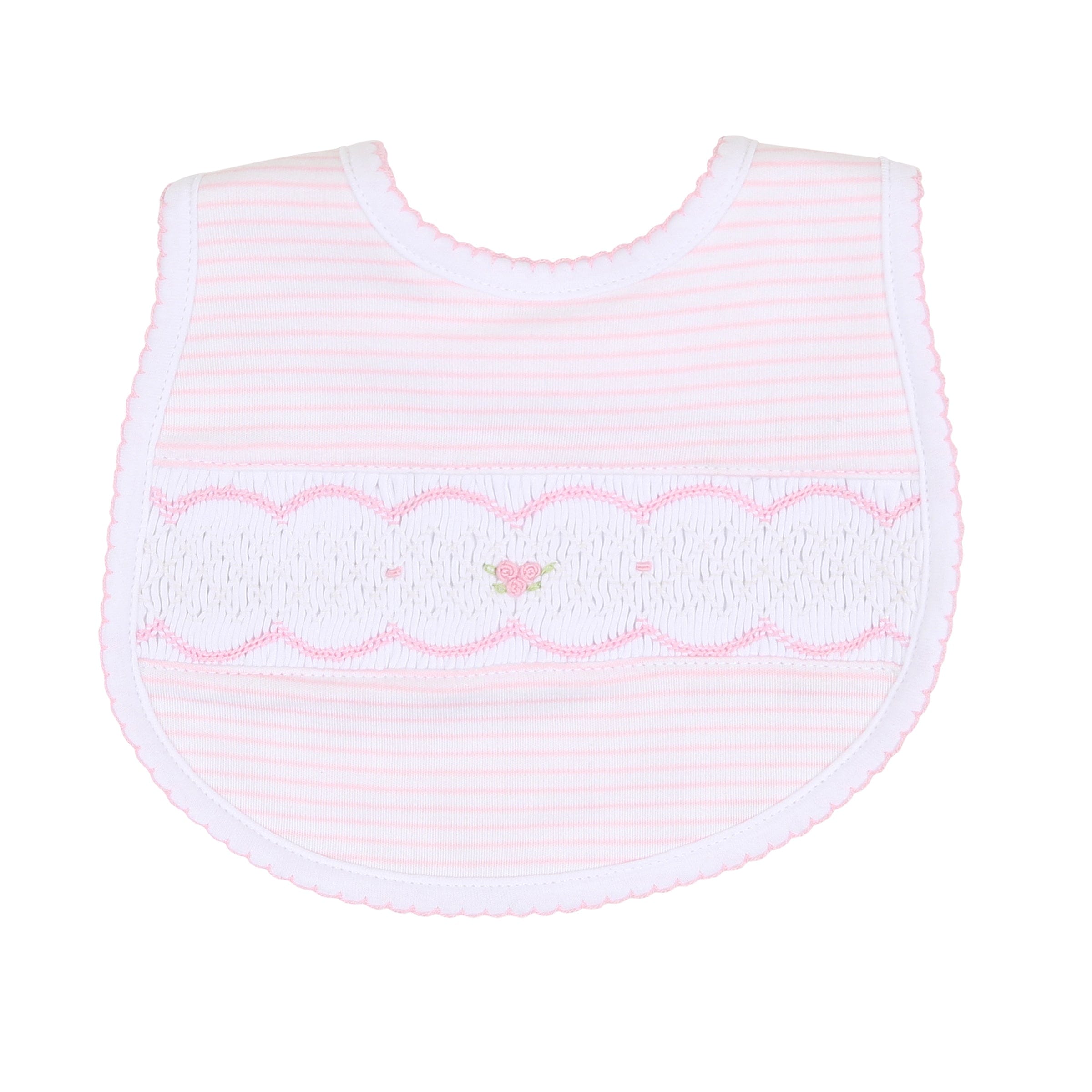 MAGNOLIA BABY - Anna Smocked Bib - Pink – Bluebells Boutique