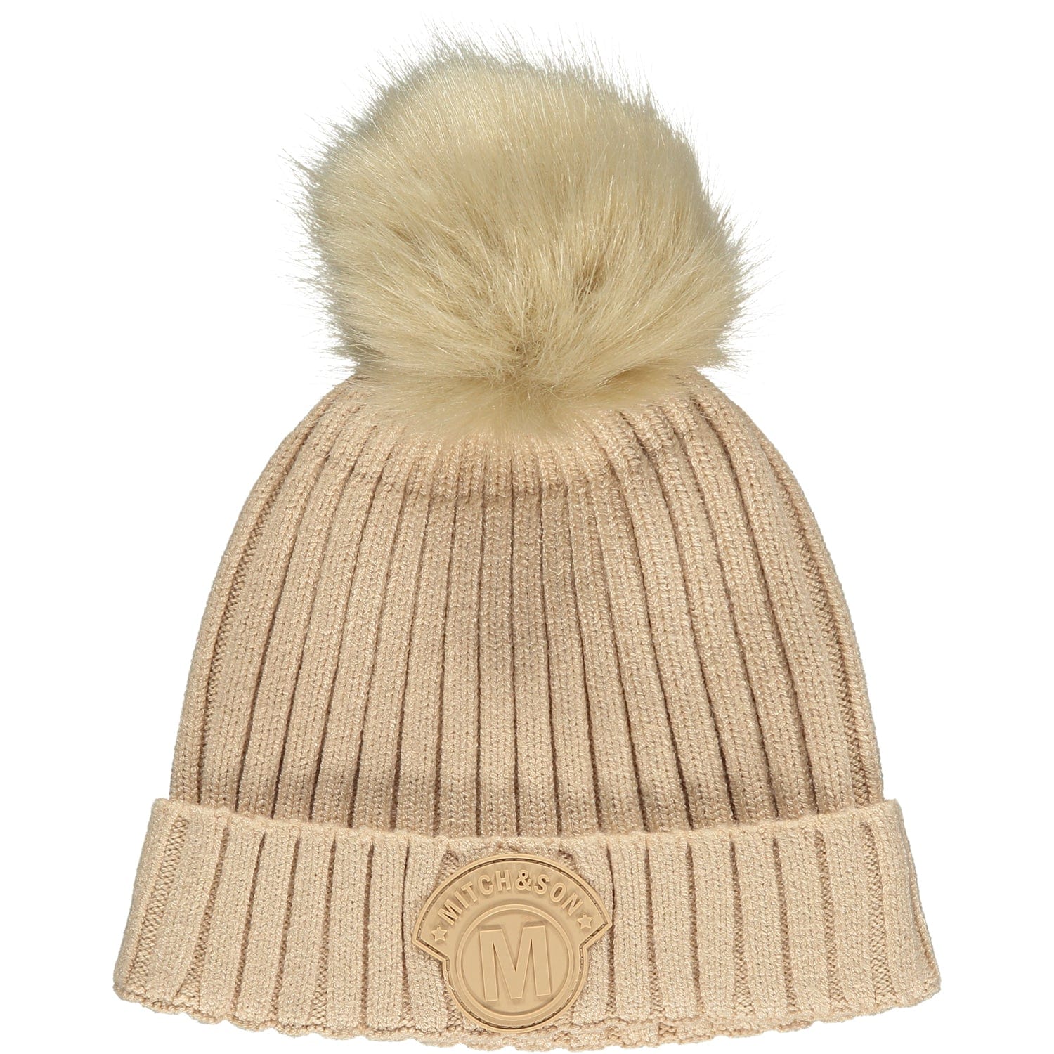 MITCH & SON - Osiris Pom Pom Hat - Hazelnut – Bluebells Boutique