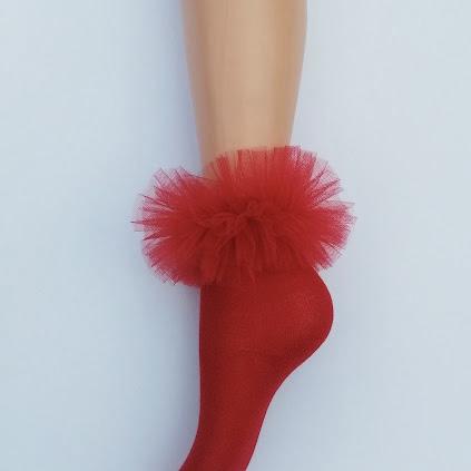 Daga - TuTu Sock - Red – Bluebells Boutique