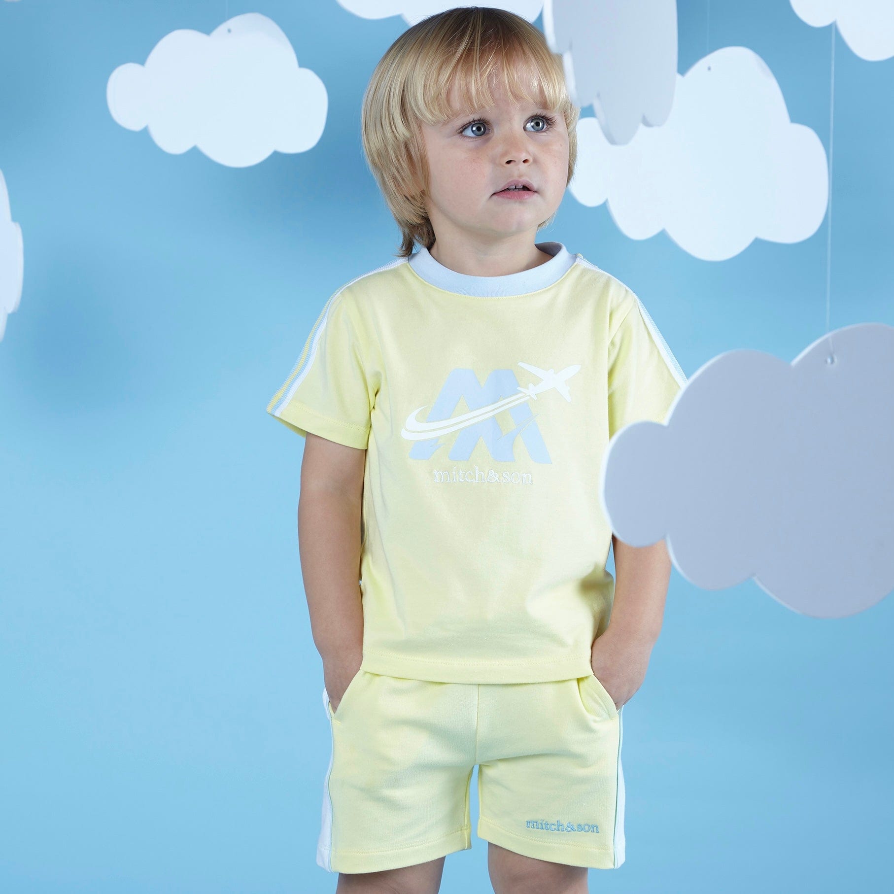 MITCH & SON - Jay & Jagger A Time To Fly Big M Short Set - Lemon ...